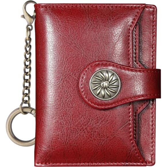 Bags | Small Wallet With 2 Id Windows Red | Poshmark